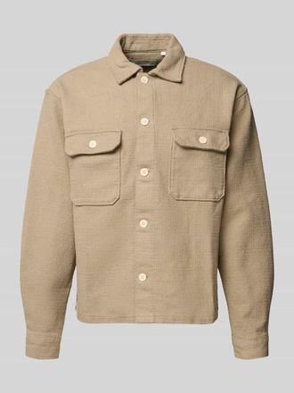Jack & Jones Regular Fit Hemdjacke mit Strukturmuster Modell Upstate