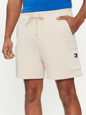 Tommy Jeans Sportshorts Badge DM0DM18479 Beige Regular Fit