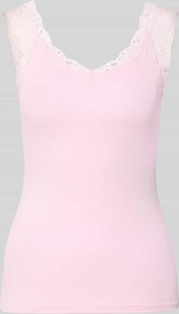 Pieces Slim Fit Tank Top aus Viskose-Mix Modell BARBERA LACE