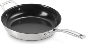 LE CREUSET Le Creuset Essential Bratpfanne aus Edelstahl, antihaftbeschichtet, flach, rund, 27,9 cm