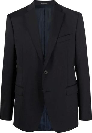 Emporio Armani Blazer cintr&eacute; simple boutonnage - Homme - Vestes - Noir - Taille: 2XL