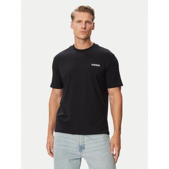 Napapijri T-Shirt Smallbox NP0A88TR Schwarz Regular Fit