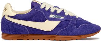 Autry Baskets Windspin Low Bicolore Su&egrave;de et Cuir Autry