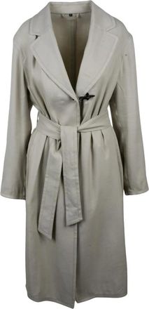 Fay Femme, Manteaux, Beige, Taille: 40 FR Canvas Overcoat