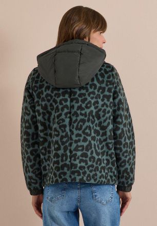 Cecil Fellimitatjacke mit Leomuster