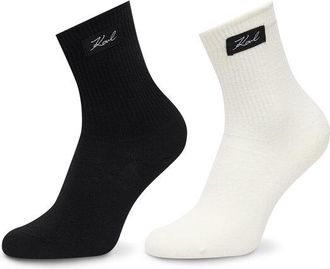 Karl Lagerfeld Lange Socken B1W47036 Schwarz