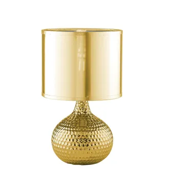 Luce-Ambiente-Design Pulsar Table Lamp in Gold Ceramic E27 Socket
