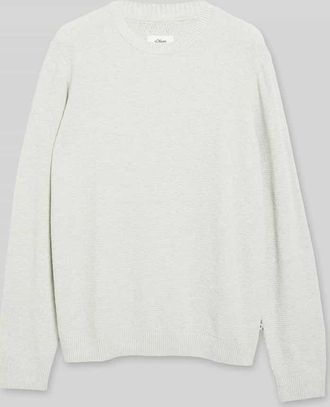 s.Oliver Red Label Pullover mit Strukturstrickoptik aus reiner Baumwolle