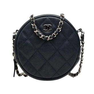 Chanel Pre-owned Vintage Quilted Caviar Leather Crossbody - - Pre-owned - Damen - Blau - ONE SIZE