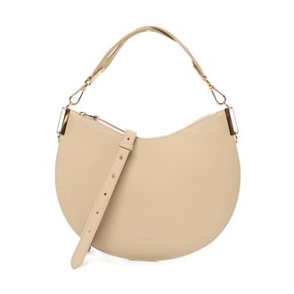 Coccinelle Femme, Sacs, Beige, Taille: ONE Size Sac &agrave; main Double Cuir Grain&eacute;