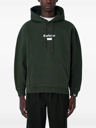 Levi's x Barbour logo-detail hoodie - Gr&uuml;n
