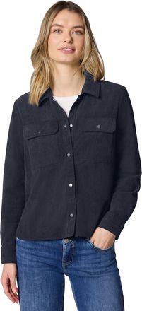 Street One Damen Kurzes Cord Overshirt