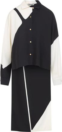 Alberta Ferretti Femme, Blouses et Chemises, Multicolore, Taille: 36 FR Twill Shirt