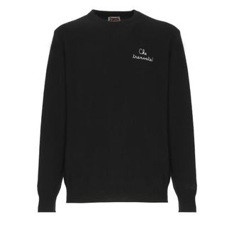 Saint Barth Homme, Pulls, Noir, Taille: L Heron Light Embry Sweater