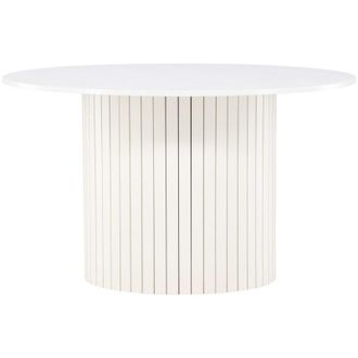 Paris Prix Table &agrave; Manger Ronde Haron 110cm Blanc