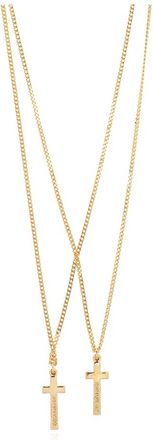 Dsquared2 Homme, Accessoires, Jaune, Taille: ONE Size Double Necklace