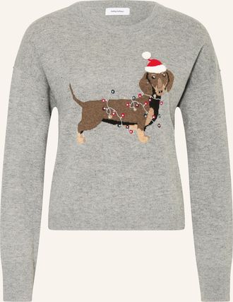 Darling Harbour Darling Harbour Pullover Mit Schmucksteinen grau