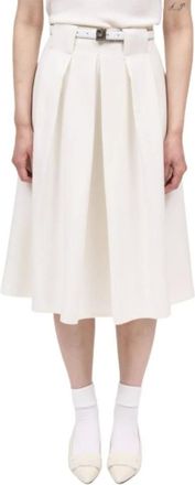 Paul & Joe Femme, Jupes, Beige, Taille: 38 FR Vicki Jupe midi pliss&eacute;e en cady