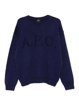 A.P.C. A. P.C. Pull Col Rond - Bleu