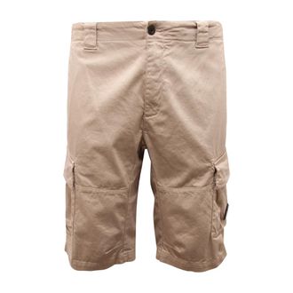 C.P. Company Satin Stretch Bermuda Cargo Shorts - - Shorts - Herren - Beige - S