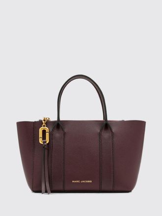 Marc Jacobs Mini sac cabas The Pop J Marc Work Tote en cuir grain&eacute; avec bandouli&egrave;re