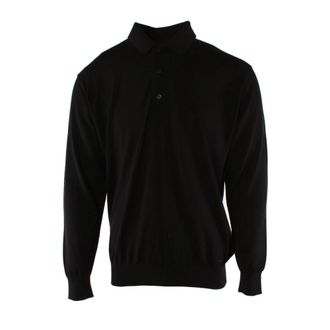 Paul & Shark Button Collar Pullover - - Knitwear - Herren - Schwarzk - XL