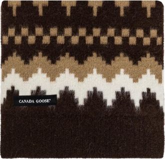 Canada Goose &Eacute;charpe Fair Isle - unisex - Accessoires - Brun - Taille: ONE Size
