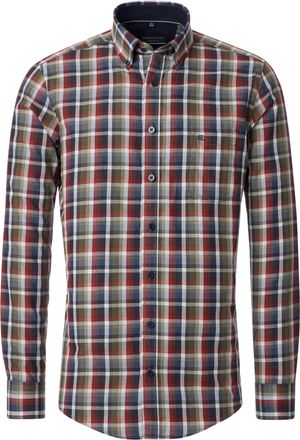 Casamoda Comfort Fit - Herren Freizeit Hemd Langarm (444340100), Gr&ouml;&szlig;e:5XL, Farbe:Orange (450)