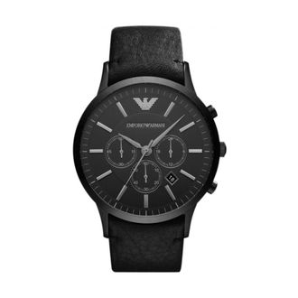 Emporio Armani Renato Chronograph - - Accessories - Herren - Schwarzk - ONE SIZE