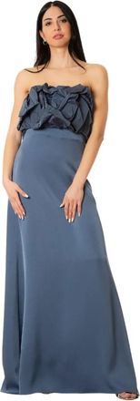 Max Mara Operoso Gown - Femme - Robes - Bleu - Taille: 40 FR