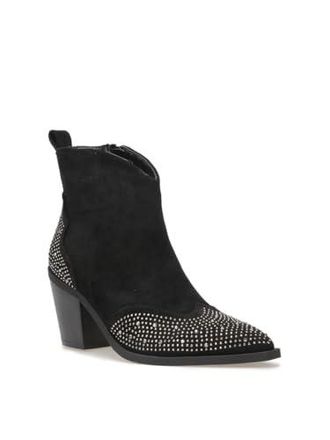 La Modeuse Santiags en su&eacute;dine &agrave; strass