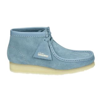 Clarks Blaue Wildleder Wallabee Stiefel - - Shoes - Damen - Blau - 41 EU