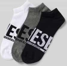 Diesel Sneakersocken mit Label-Detail im 3er-Pack