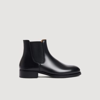 Sandro Chelsea-Boots aus Glattleder
