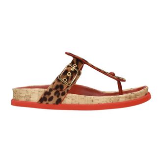 Premiata Femme, Chaussures, Brun, Taille: 40 EU Sandales &agrave; bride en cuir fa&ccedil;on poulain