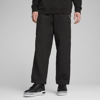 Puma Pantalon cargo d&eacute;contract&eacute; WARDROBE ESS Homme, V&ecirc;tements, Noir, XXL
