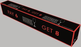 Riedel The O Wine Tumbler Viognier/Chardonnay + Cabernet/Merlot, 4er Vorteilsset, klares Kristallgla