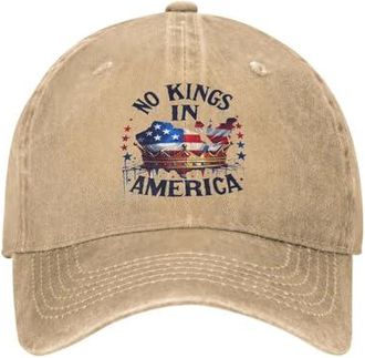 Generic Casquette Homme, Casquette de Baseball No Kings in America Sun, Casquette de Baseball Femmes Design Hommes, Casquette Trucker d&eacute;t&eacute; y2k Outdoor Gym Coo