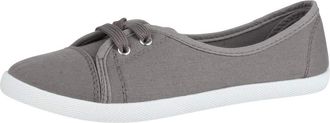 Elara Damen Ballerinas Sneaker Schn&uuml;rer Chunkyrayan BD1413 Dunkelgrau-40