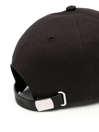 Alexander McQueen Logo-Embroidered Baseball Cap - Black