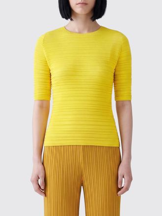 Issey Miyake Top &agrave; manches courtes en polyester technique coupe slim