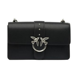Pinko Love Birds Schultertasche mit Kette - - Bags - Damen - Schwarzk - ONE SIZE
