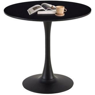 Eggree Eggree - Table &agrave; manger &agrave; tr&eacute;teaux avec 70cm - Noir