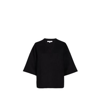 Tibi Pull col V en laine vierge et angora