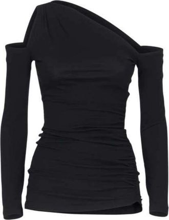 Isabel Benenato Isabel Benenato, Femme, Tops, Noir, Taille: 38 FR Asymmetrical Jersey Top