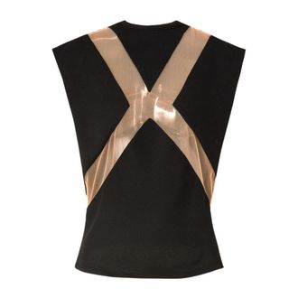 Genny &Auml;rmelloses Top - - Tops - Damen - Schwarzk - 2XS