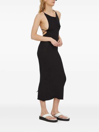 Alohas robe &agrave; d&eacute;tail nou&eacute; au dos - Noir