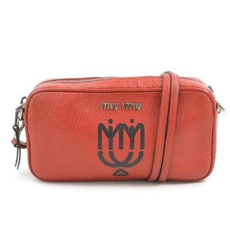 Miu Miu Pre-owned Cuir sacs-ports-paule - Femme - Pre-owned - Rouge - Taille: ONE Size