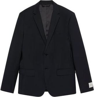 Calvin Klein Blazer droit en laine m&eacute;lang&eacute;