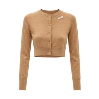 Simone Rocha Damen, Strickwaren, Beige, MGr&ouml;&szlig;e